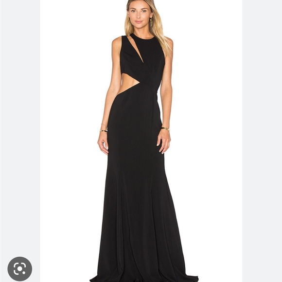 JAYGODFREY | Dresses | Jay Godfrey Cut Out Lagos Black Gown | Poshmark